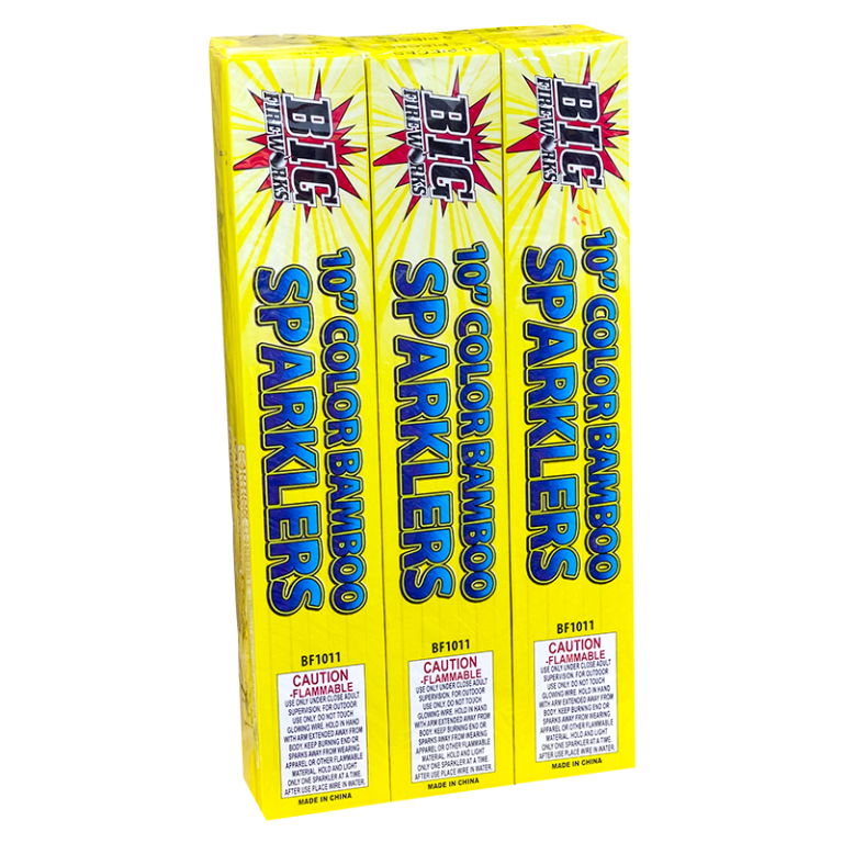 10" Color Bamboo Sparklers | Pro Fireworks